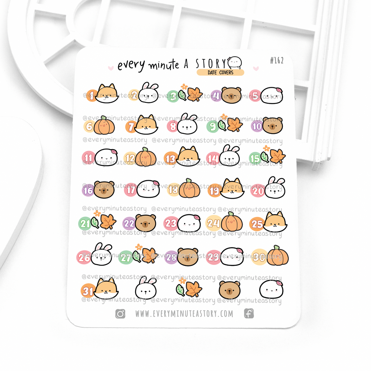 Fall critters date covers, planner stickers- LOW STOCK! – Every Minute ...