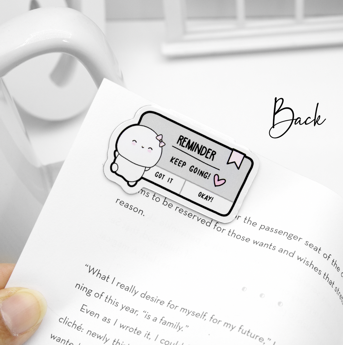 Reminders Beanie Magnetic Bookmark- Limit 1/order – Every Minute A Story