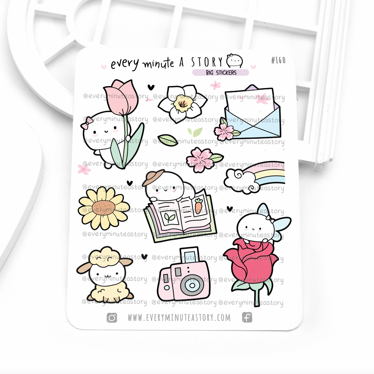 Blooming happiness big stickers – Every Minute A Story