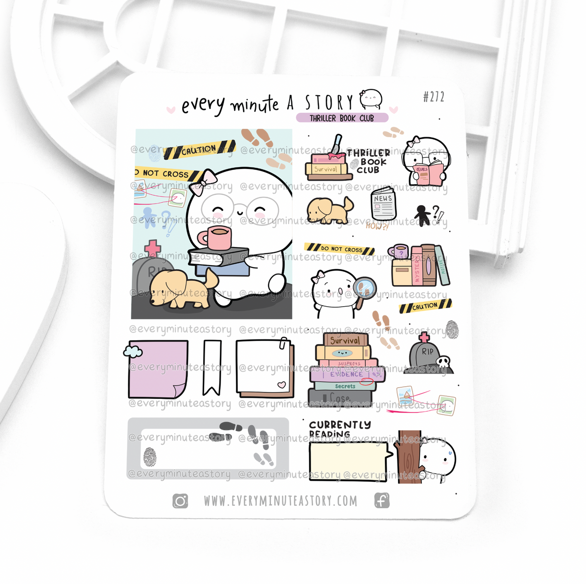Thriller book club stickers, crime book genre stickers – Every Minute A ...
