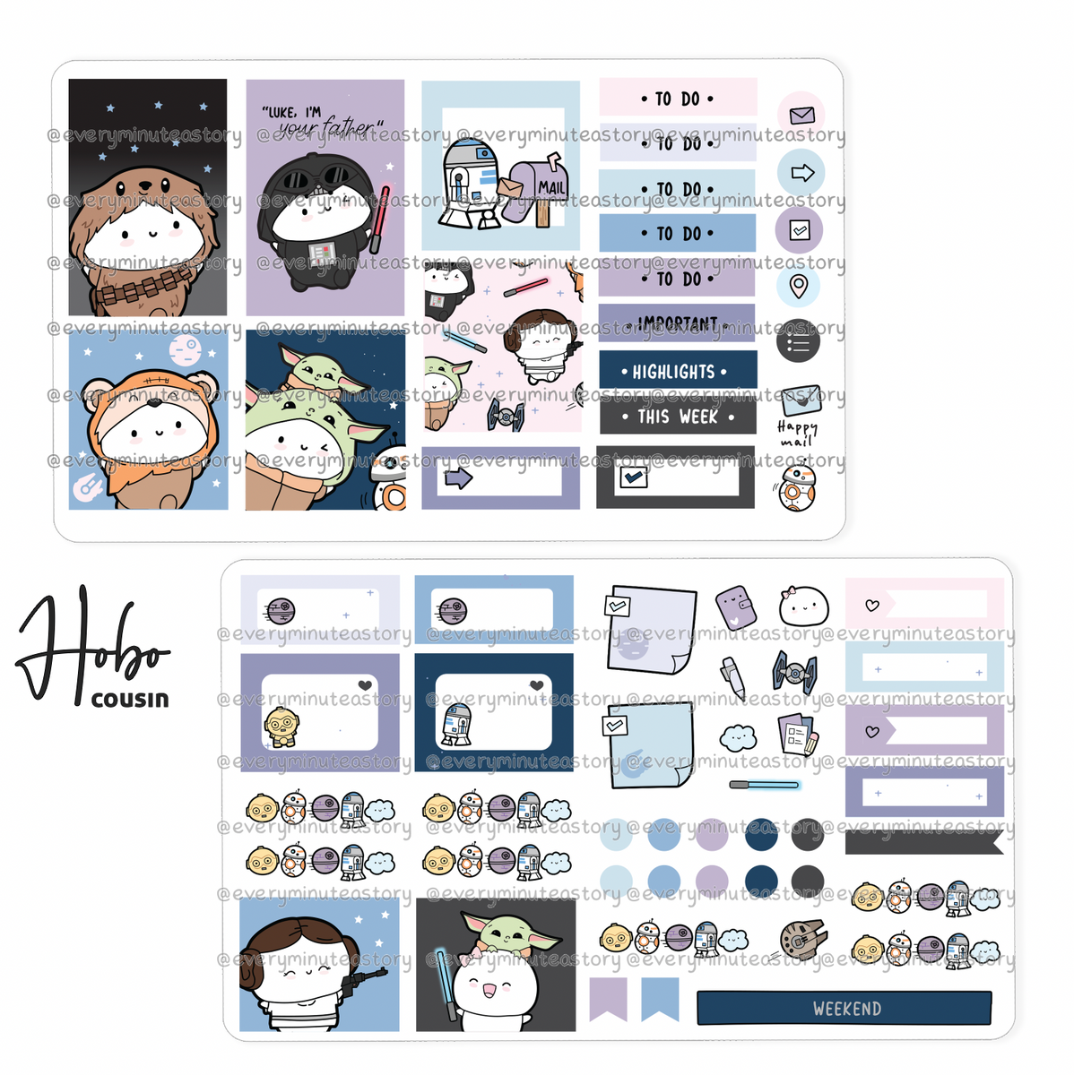 May the force be with you Hobonichi cousin kit – Every Minute A Story