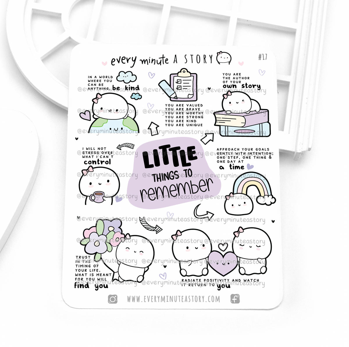 Little things to remember stickers, motivational, gratitude, big stick ...