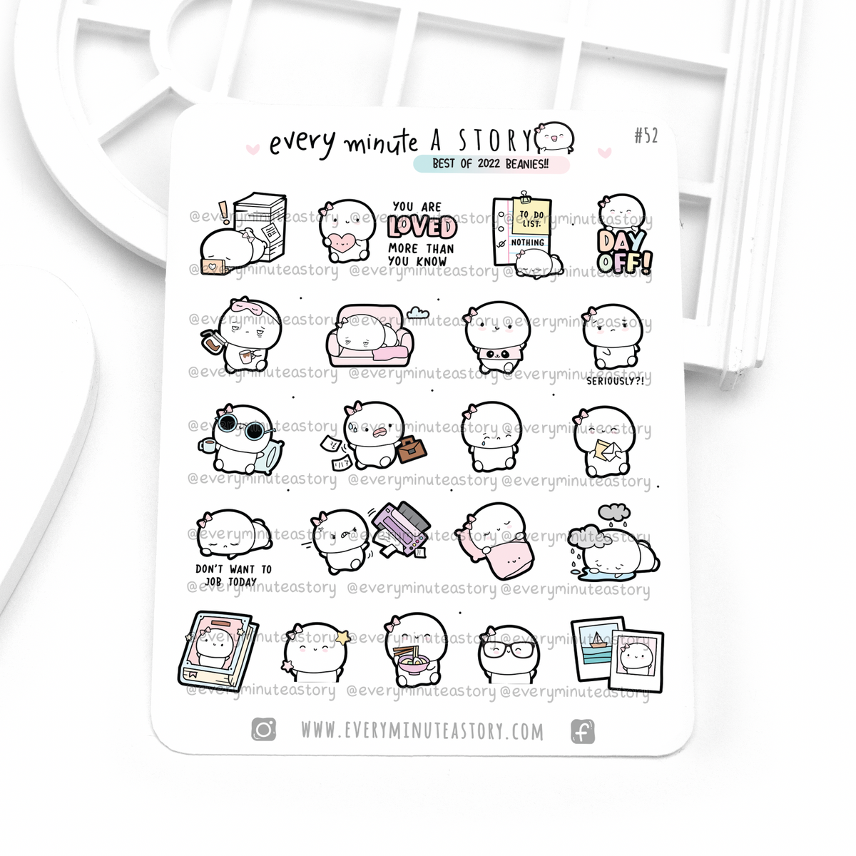 Best of 2022 Beanie sticker sampler – Every Minute A Story