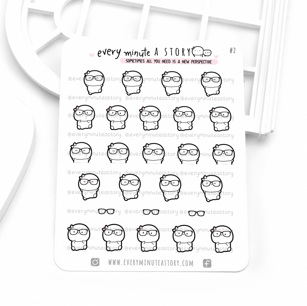 Nerd Beanie stickers, Nerdy Beanies – Every Minute A Story