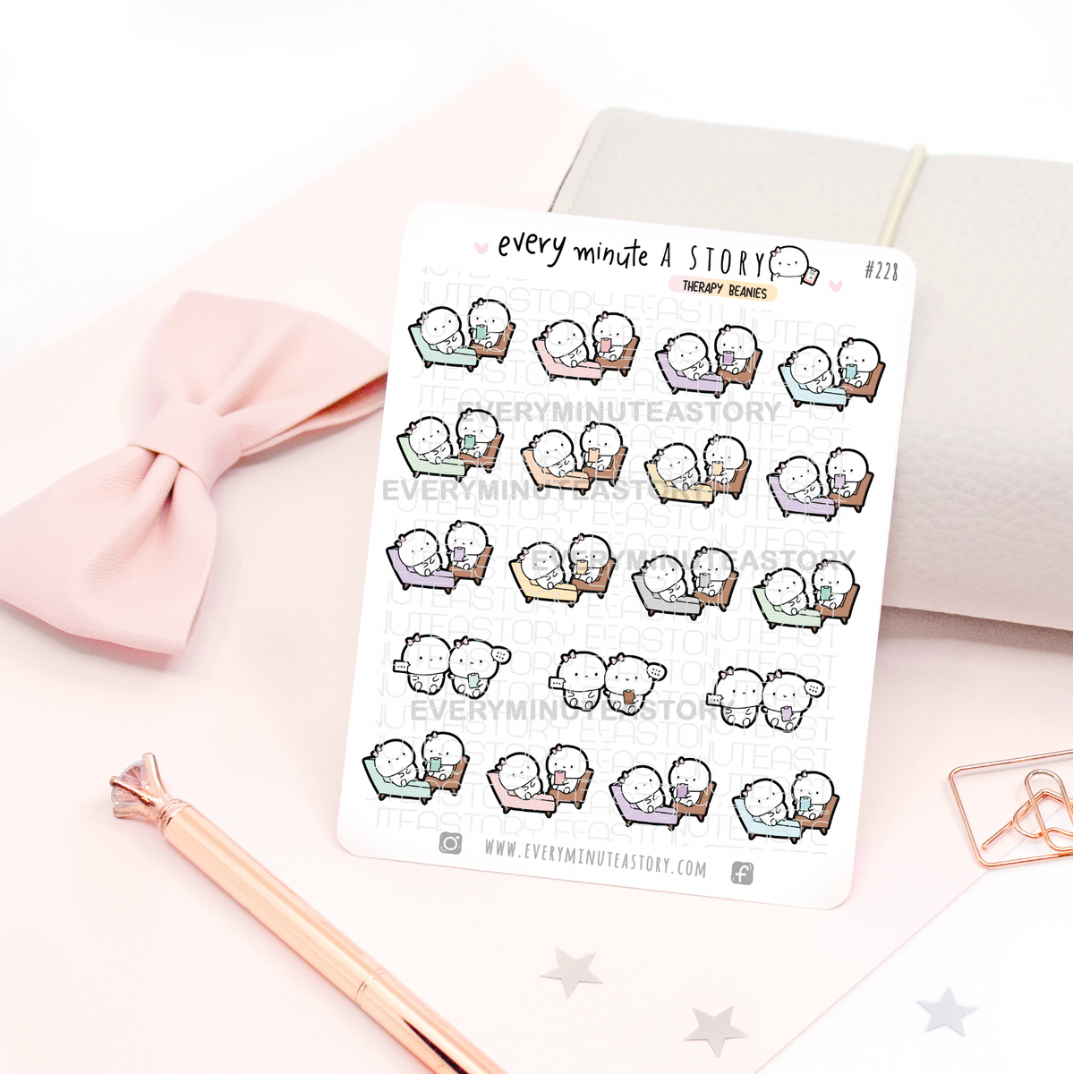 Therapy appointment stickers – Every Minute A Story